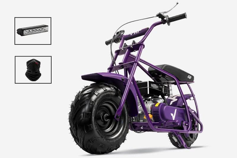 FRP Mini Bike GMB100 99cc Gas | 24 MPH, 30 Mile Range, 220lb – Renovomotors